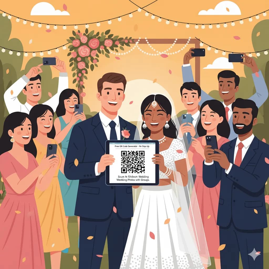 Free QR Code Generator for Weddings & Events - Custom QR Codes ...