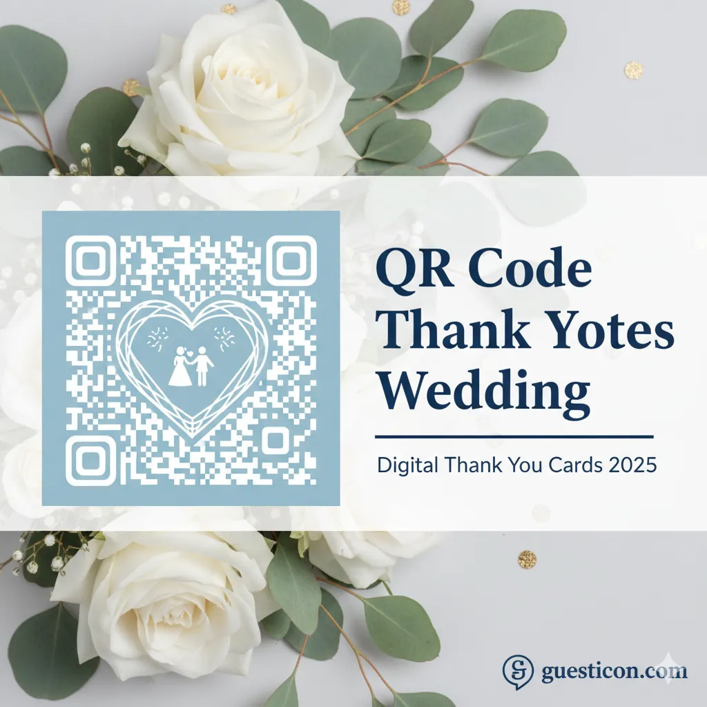 QR Code Thank You Notes Wedding: Digital Thank You Cards 2025 | Guesticon